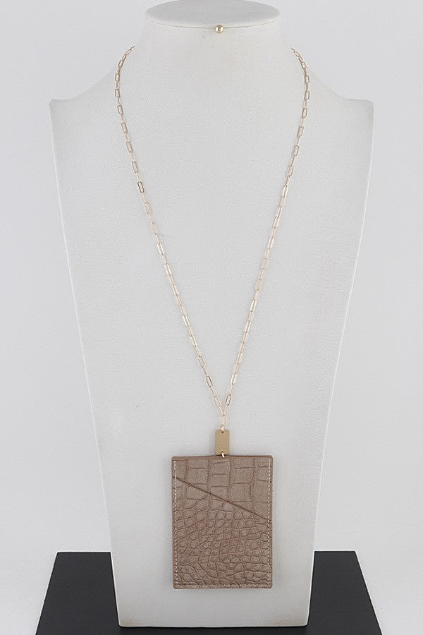 Card Wallet Necklace wallet – On the Runway Fashion